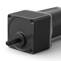 China 60mm 24v Black Adjustable Speed DC Motor with 1.9A Continuous Current and Black Color for sale