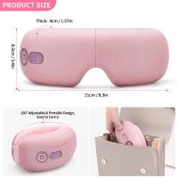 China Experience the Ultimate Relaxation with Heat and Micro Shock Technology Eye Massager for sale