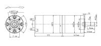 China 12V/24V 42mm 32W/40W Long Shaft Planetary Gear DC Electric Motor for sale