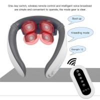 China Custom Label Intelligent Wireless Neck Massager for Cervical Pain Relief and Relief for sale