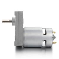 China 42mm 12V 24V Gear Motor Square Spur Gear Brushed DC Motor with High Torque for sale