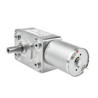 China High Torque Gear Material Pure Metal Self-lock Worm Gear Reduction Electric DC Motor for sale
