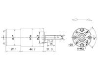 China 36mm 7.8W 12V 24V Planetary Gear DC Electric Motor with High Torque and Ball Bearing for sale
