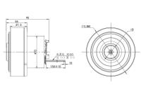 China 110mm Diameter 40000rpm Brushless DC Motor for 220v 85W Electric Turbine for sale