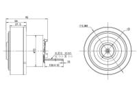 China 110mm Diameter IE 1 40000rpm 58w 220v DC Electric Motor for Treadmill Treadmill for sale