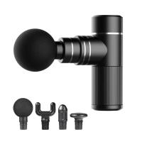 China 1200mAh Battery Body Relaxation Massage Gun Vibration Muscle Relax Sports Gun Black for sale