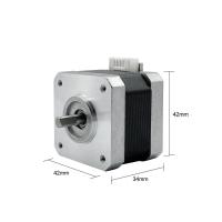 China Garden Tools Silver Nema 17 Stepper Motor High Torque 25Ncm DC Nema17 Step Motors for sale