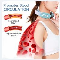 China Massage Apparatus Hot Tens Pulse Neck Massager with Heating Function for sale