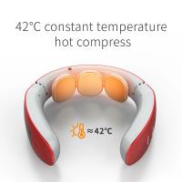China Customized Electromagnetic Pulse Neck Massager Relieve Cervical Muscle Pain with Heat for sale