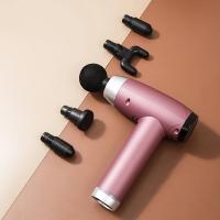 China Deep Tissue Electric Massage Gun with 6 Heads 30 Speeds LCD Display and USB Charging 1kg for sale
