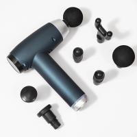 China Deep Tissue Electric Massage Gun with 6 Heads 30 Speeds LCD Display and USB Charging 1kg for sale