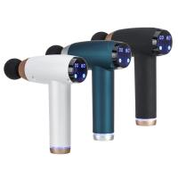 China Deep Tissue Electric Massage Gun with 6 Heads 30 Speeds LCD Display and USB Charging 1kg for sale