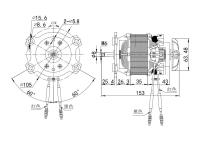 China 110V 220VAC 800w 1000w 1200w Asynchronous Motor 85mm 13000rpm 13500rpm Treadmill Motor for sale