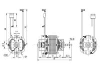 China Speed 54mm Motor Diameter Totally Enclosed Universal AC Motor for Treadmill 110v 220v for sale