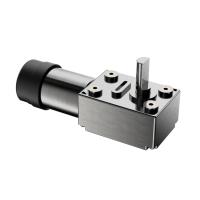 China 65% Efficiency Electric Dc Motor High Torque 24V Worm Gear Motor with Reduction Gear Brake for sale