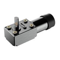 China 65% Efficiency Electric Dc Motor High Torque 24V Worm Gear Motor with Reduction Gear Brake for sale