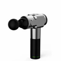 China Handle Vibrating Tissue Fascia Muscle Massage Gun 6 Massage Heads for Relaxing Muscles for sale