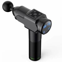 China Handle Vibrating Tissue Fascia Muscle Massage Gun 6 Massage Heads for Relaxing Muscles for sale