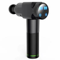 China Handle Vibrating Tissue Fascia Muscle Massage Gun 6 Massage Heads for Relaxing Muscles for sale