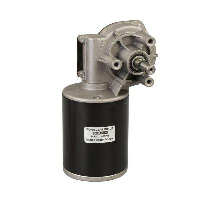China 76MM 12V DC Gear Motor 200W Right Angle Shaft 80RPM 90 Degree Worm Gearbox for sale