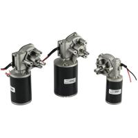 China 76MM 12V DC Gear Motor 200W Right Angle Shaft 80RPM 90 Degree Worm Gearbox for sale