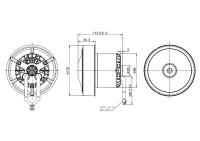 China 80W Brush Commutation Mini Electric Motor for Washing Machines and Automatic Doors for sale