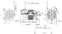 China 10000rpm 230V Totally Enclosed 93mm Treadmill Motor with Rotation Direction CCW and CW for sale