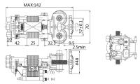 China High Torque 830rpm 55mm Electric AC Treadmill Motor for 220v/230v Single Phase 50/60Hz for sale