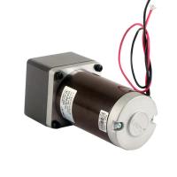 China 12V Single Phase Totally Enclosed Low Rpm Dc Servo Motor with 65% and Output Power 36W for sale