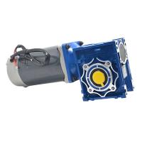 China 6w-300w Brush DC Electric Motor With NMRV Worm Gear Box 12V/24V/48V 60mm-104mm DC Motor for sale