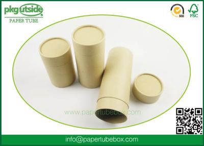 China Durable Kraft Paper Tube Packaging , Custom Printed Paper Cylinder Containers for sale