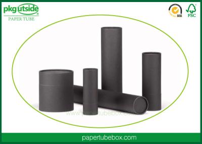 China Black Handmade Cardboard Tube Boxes Elegant Design For Perfume Packaging for sale