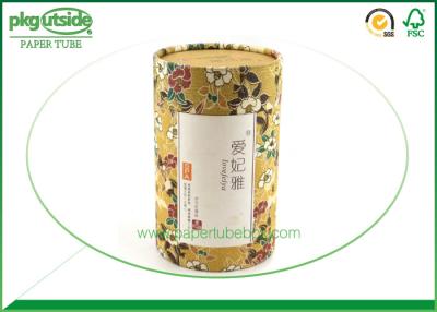 China Food Grade Paper Cylinder Containers , High End Cardboard Cylinder Packaging for sale