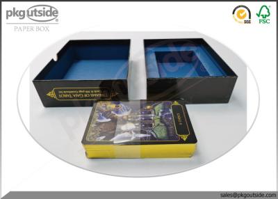 China Offset Printing Rigid Gift Boxes For Playcards Packaging  , Square Set Up Box for sale