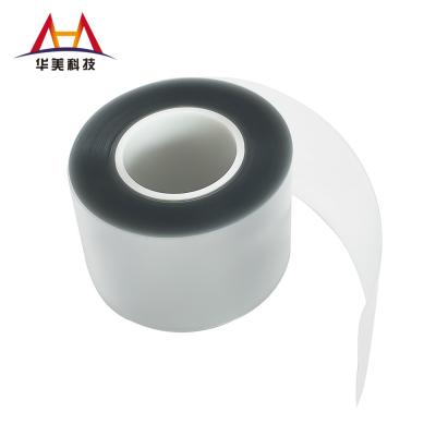China 38μM Release Liner Film Light Grey / Transparent / Light Blue PET Film Roll For Adhesive Industry for sale