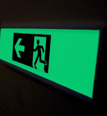 China PVC Type Eco Solvent Printable Photoluminescent Vinyl Glow In The Dark 2 - 12 Hours for sale