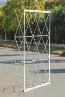 China Portable POP Up Backdrop Banner Stand 3x3 For Event Advertising for sale