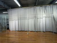 China 8FT 10FT 20FT Exhibition Trade Show Roll Pull up Pop up Display Wall Booth Stretch Tension Fabric Backdrop Display Banner Stands for sale