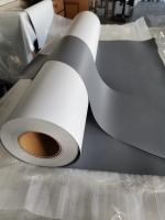 China Satin Gray Back PET Banner 330gsm/420gsm/450gsm For Ecosolvent Printing For Roll Up Displays for sale