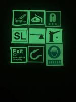China Self Luminous sticker for IMO signs Photo Luminescent Vinyl glow in the dark for Identifying Signs for sale