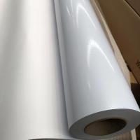 China 2020 high guality White Printable Sticker PVC Self Adhesive Vinyl sticker 100 micron for solvent/eco-solvent printing for sale