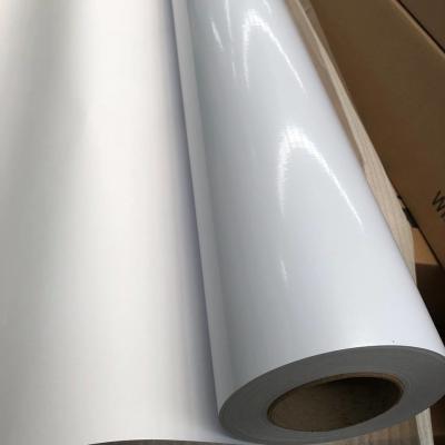 China 2020 high guality White Printable Sticker PVC Self Adhesive Vinyl sticker 100 micron for solvent/eco-solvent printing for sale