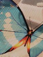 China 40% transmittance Self adhesive perforated vinyl (one way vision) 140mic/140gsm for window application for sale