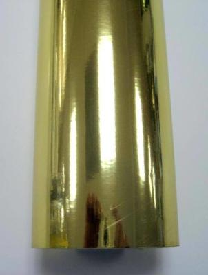 China Gold Color 50mic Printable Sticker Vinyl Roll  For Cutting Plotter for sale