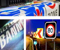 China Honeycomb Reflective Flex Banner 440g For Advertising Digital Printing for sale