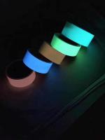 China Blue/red/pink/yellow color PET type photo luminescent vinyl sticker 6-8 hours for cutting for sale
