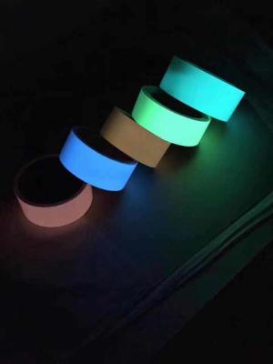 China Blue/red/pink/yellow color PET type photo luminescent vinyl sticker 6-8 hours for cutting for sale