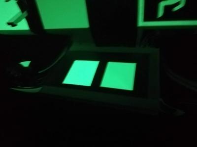 China 4-6 hours DIN67510 UV/Eco solvent printable Photoluminescent Vinyl Film Glow In The Dark for sale