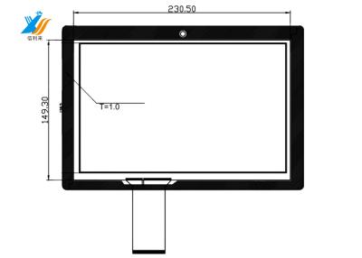 China Customizable 10.1 Inch USB Capacitive Touch Panel for Linux Windows Android for sale