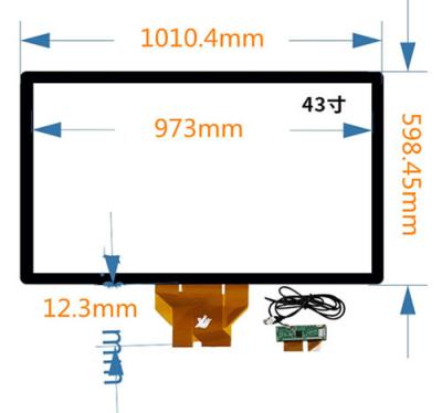 China 43 Inch 6H PCAP Touch Panel Industrial Touch Screen Panel PC 10 Point Multi Touch for sale